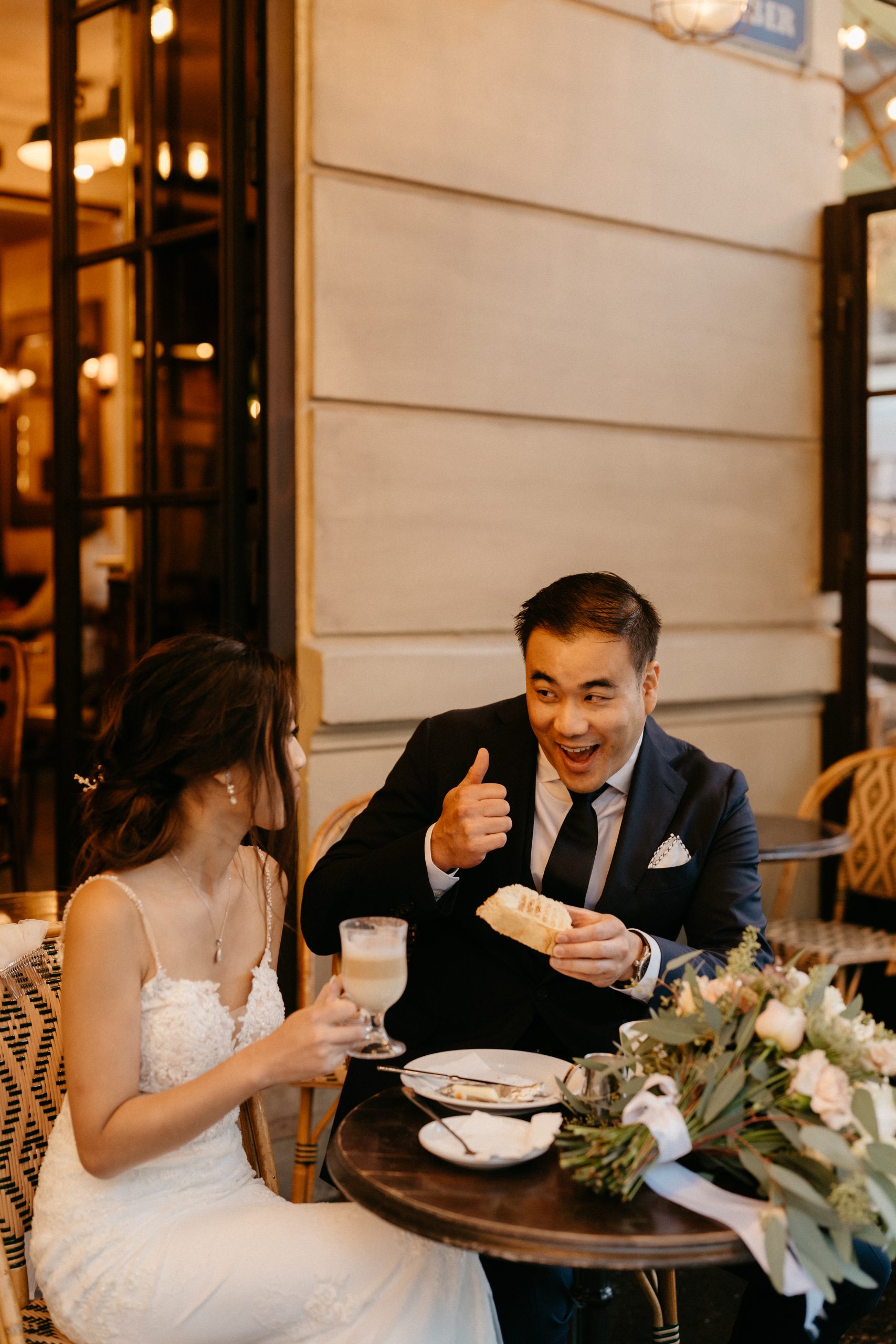 Gorgeous Intimate Rooftop Wedding at Marignan Hotel Paris